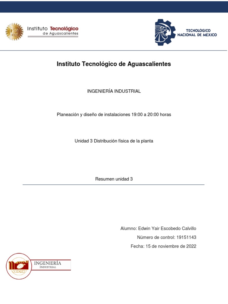 Resumen U3 | PDF | Planificación | Diseño