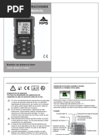 DTAPE DT50 Laser Distance Meter User Manual | PDF | Backlight | Metre