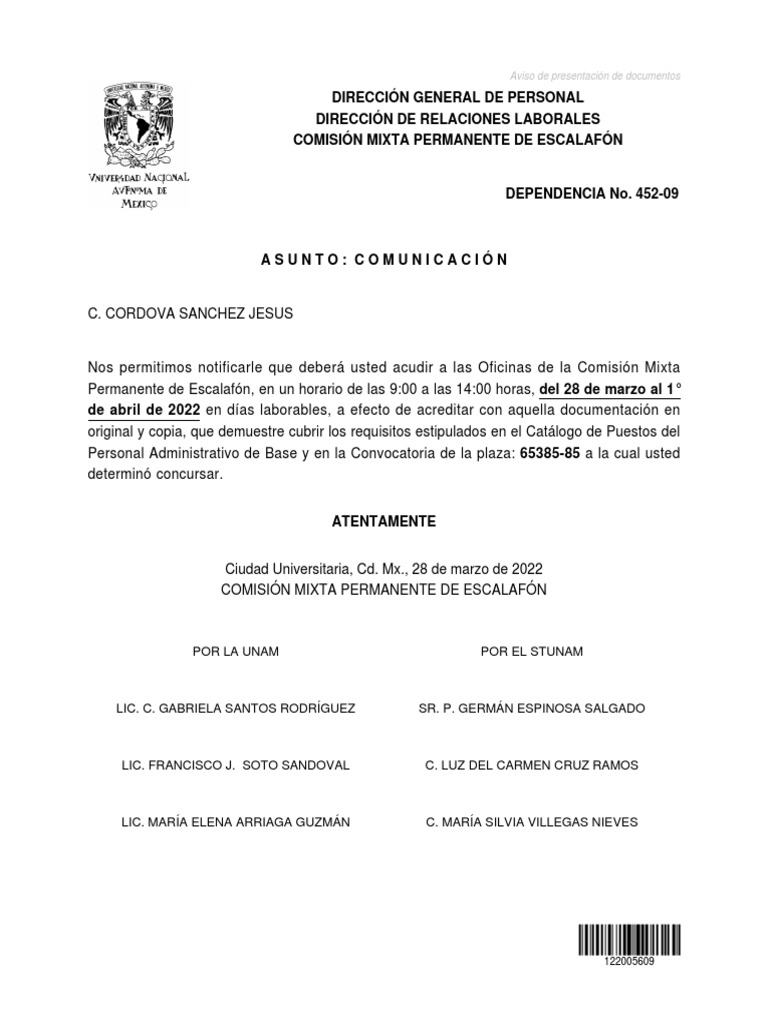 Oficio De Aviso: Formato De Carta De Aviso – HEQXD