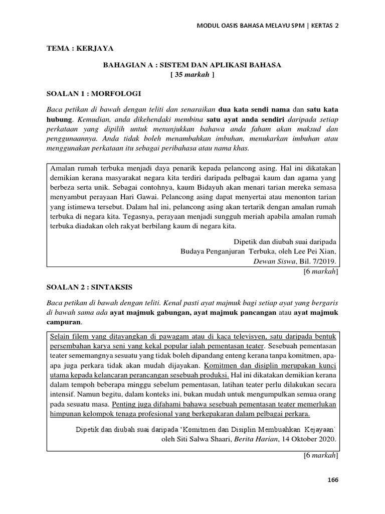 011 Modul OASIS BM SPM Kertas 2-116-124 | PDF