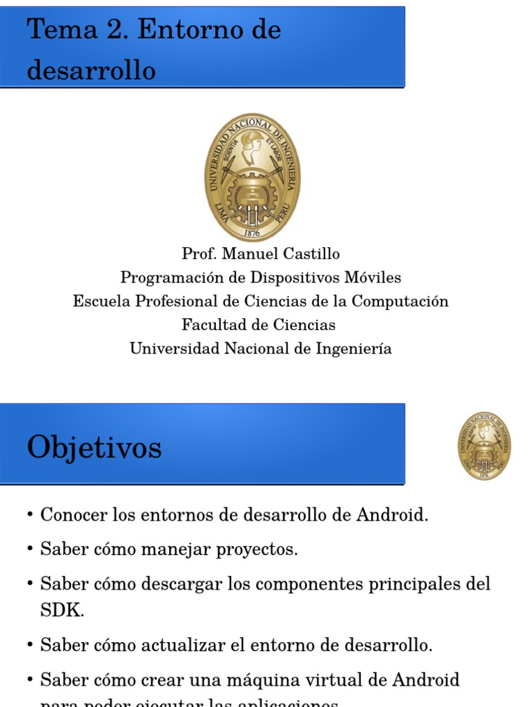 2 Entorno de Desarrollo | PDF | Android (sistema operativo) | Entorno ...