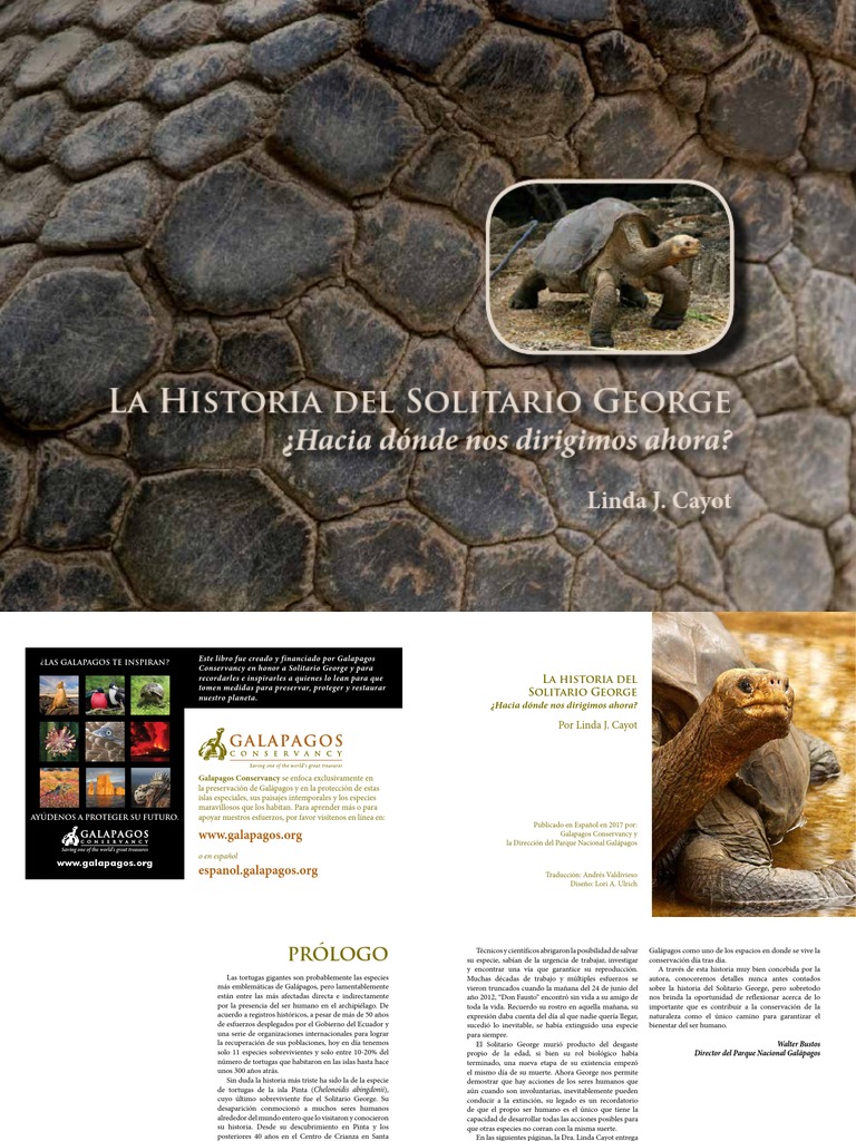 La Historia de Solitario George 2017 | PDF