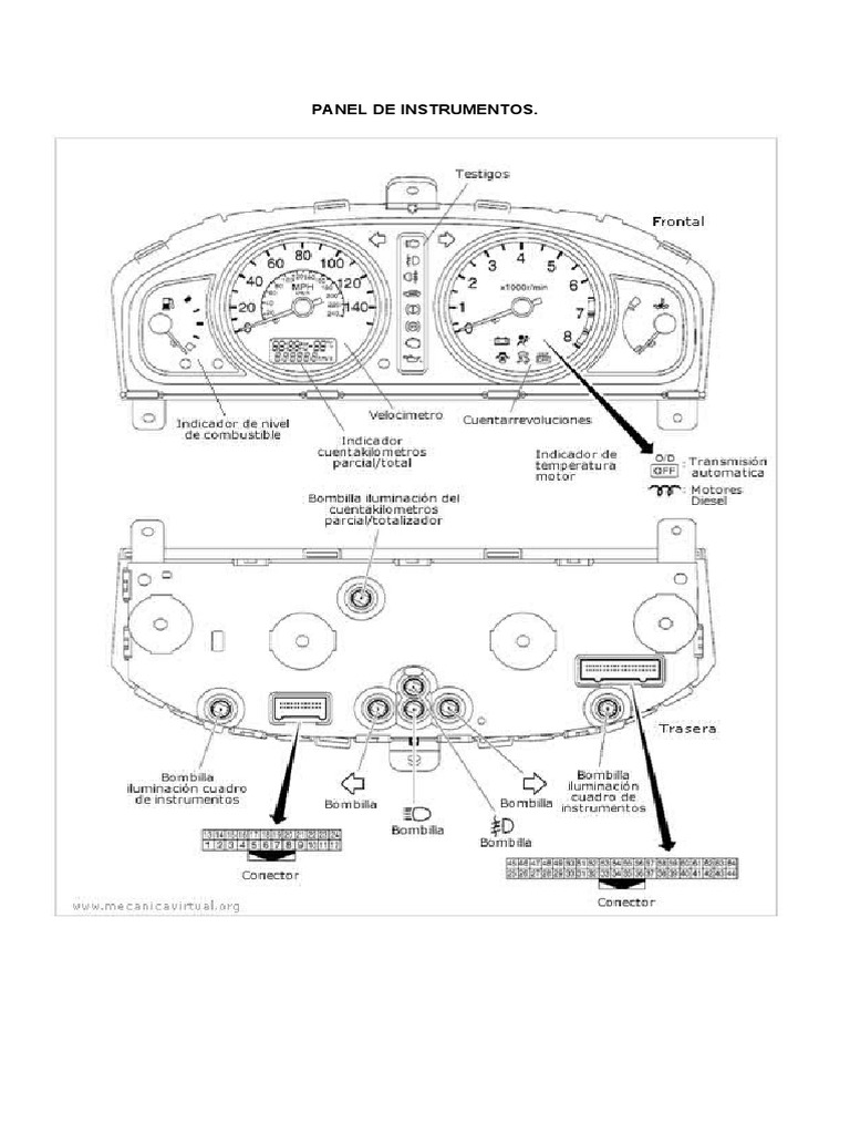 Cuadro de Instrumentos del Vehículo | PDF | Inductor | Corriente eléctrica