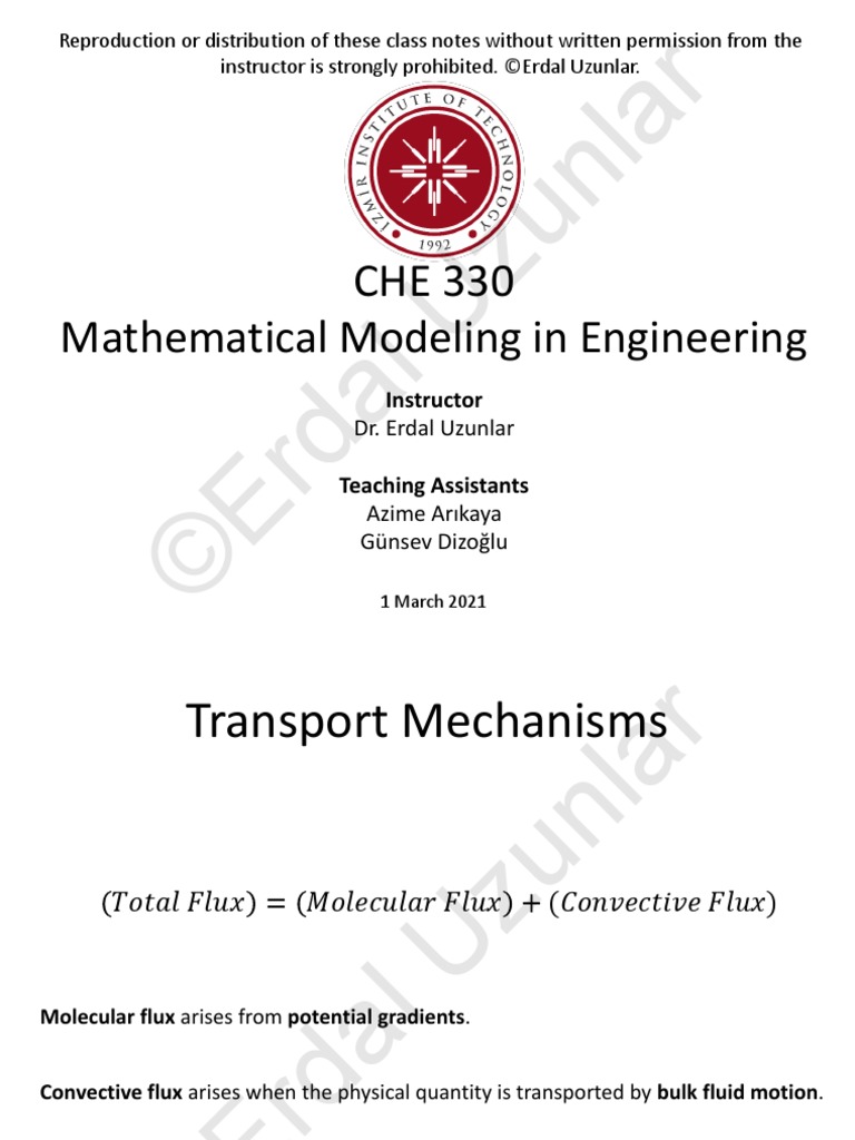 CHE 330 Class 3 | PDF | Thermal Conduction | Viscosity
