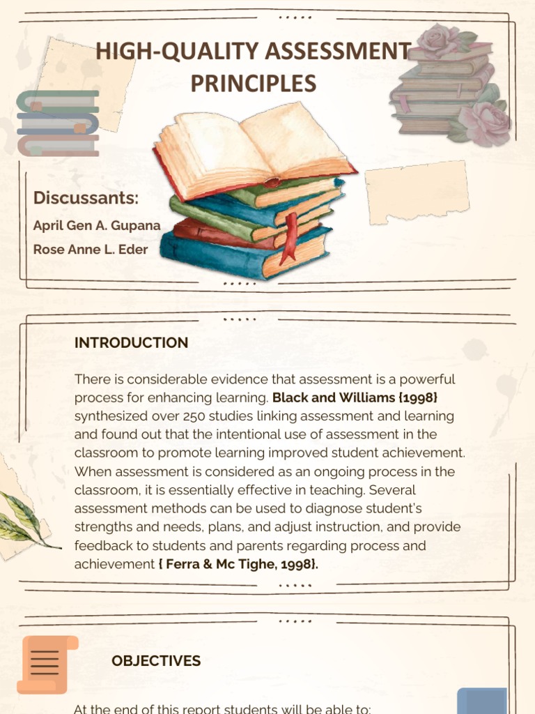 Educ 6 Ppt-Report | PDF | Educational Assessment | Validity (Statistics)