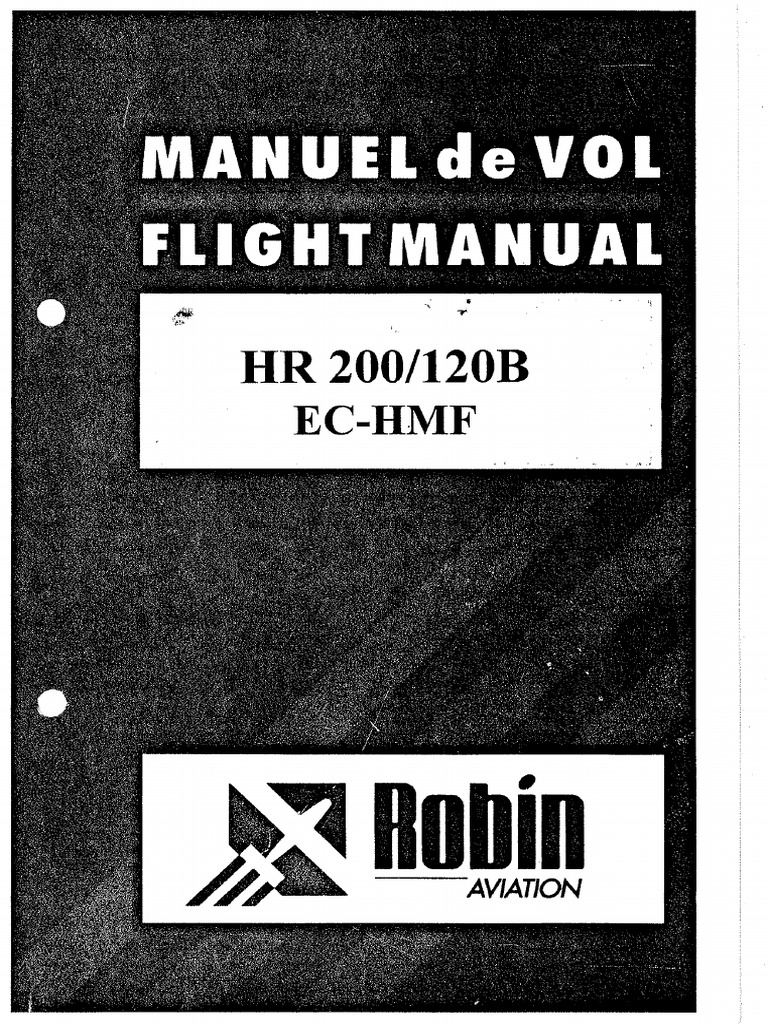 Flight Manual HR200 | PDF