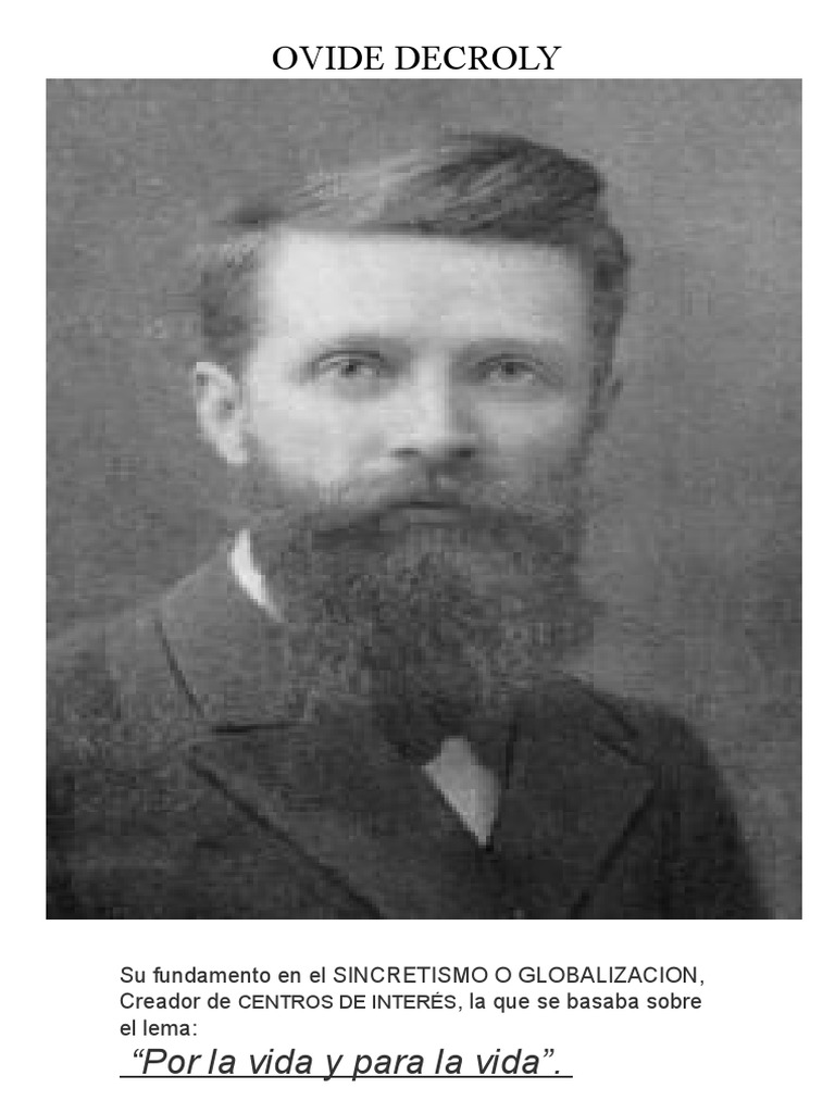 Aportes de Ovide Decroly | Descargar gratis PDF | Aprendizaje | Cognición