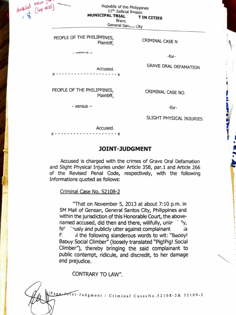 Sample Judgment | PDF Sample Judgment | PDF