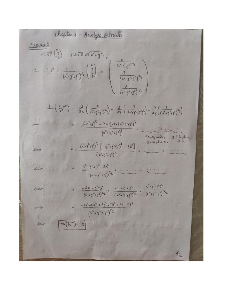Exercice 1 Chapitre 1 | PDF
