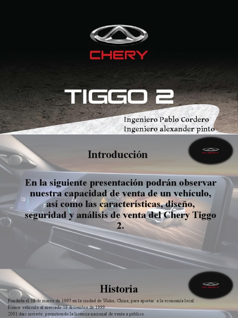Chery Tiggo 2 Presentacion Final | PDF | Estilos de carrocería | Industria automotriz