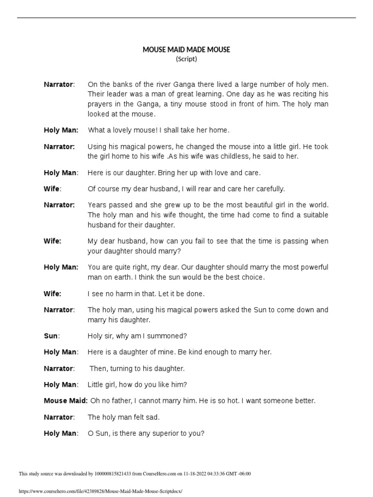 Mouse Maid Made Mouse Script Pdf