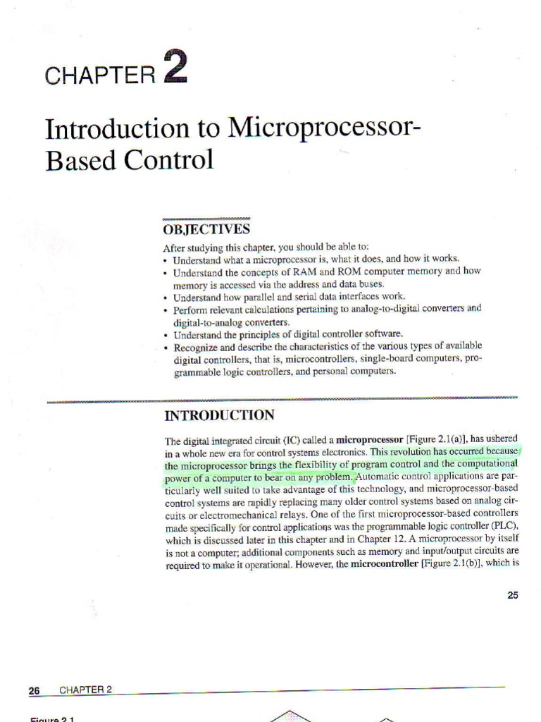 Introduction To MicroProcessor-Based Control | PDF | Microcontroller | Programmable Logic Controller