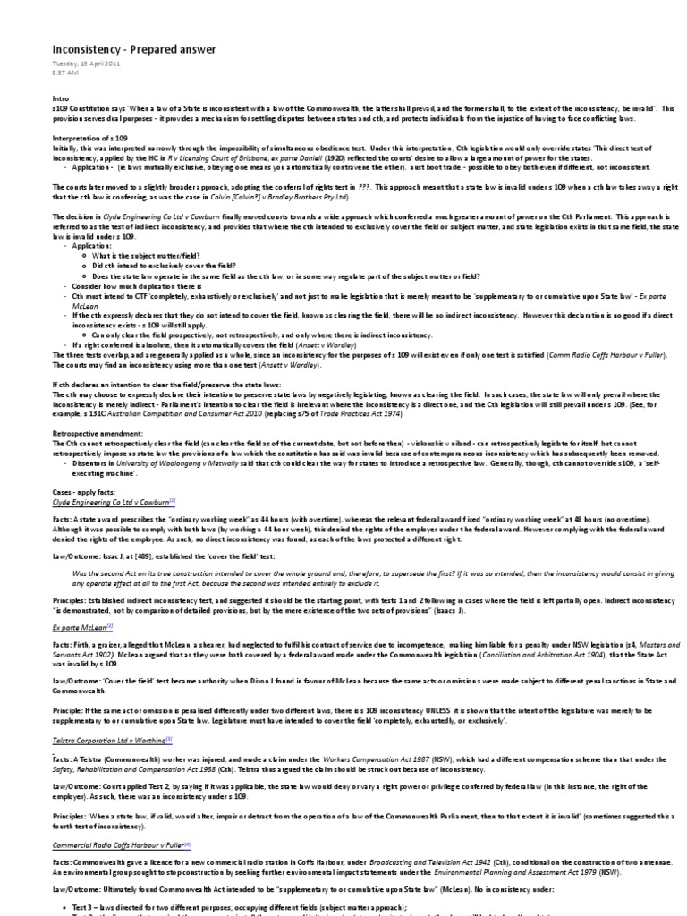 Understanding Section 109 Inconsistency | PDF | Public Sphere | Social ...