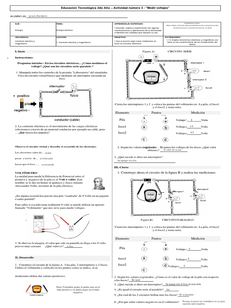 Actividad 3 Medir Voltajes | PDF