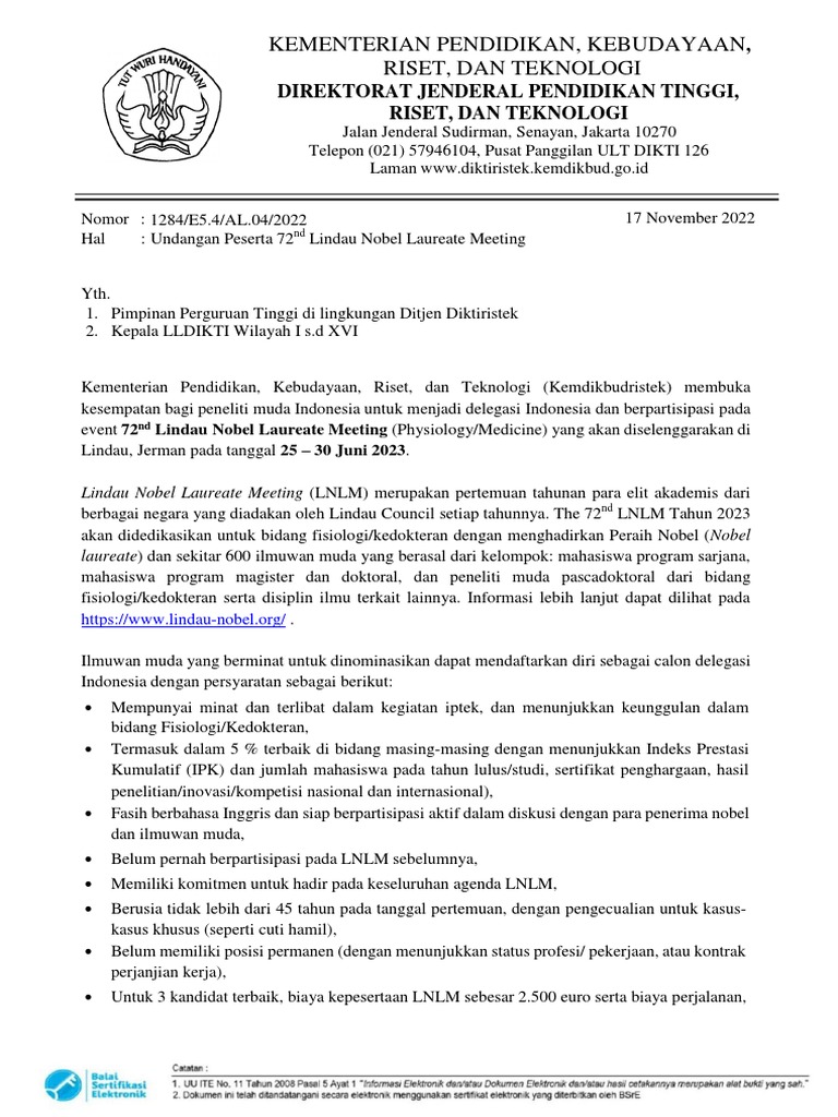 DRTPM - Surat Undangan Peserta LNLM 2023 Fin | PDF