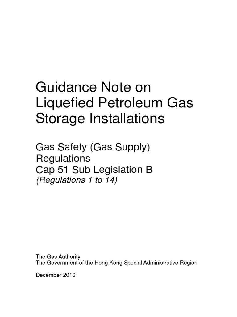 LPG Storage Installation Regulations Guide | PDF | Liquefied Petroleum ...