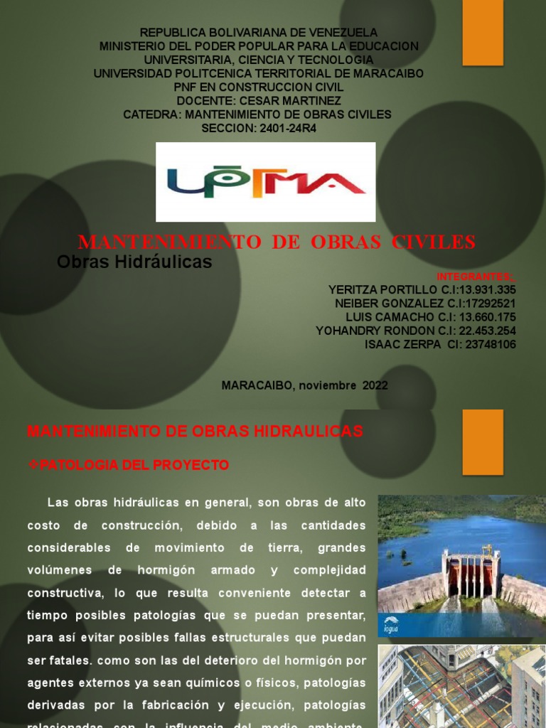 Mantenimiento de Obras Hidraulicas-1 | PDF