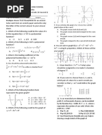 Math 10 Pre & Post Test Module 3 | PDF | Polynomial | Function ...