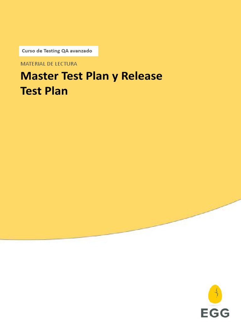 35 - Master Test Plan y Release Test Plan | PDF | Software | Calidad ...