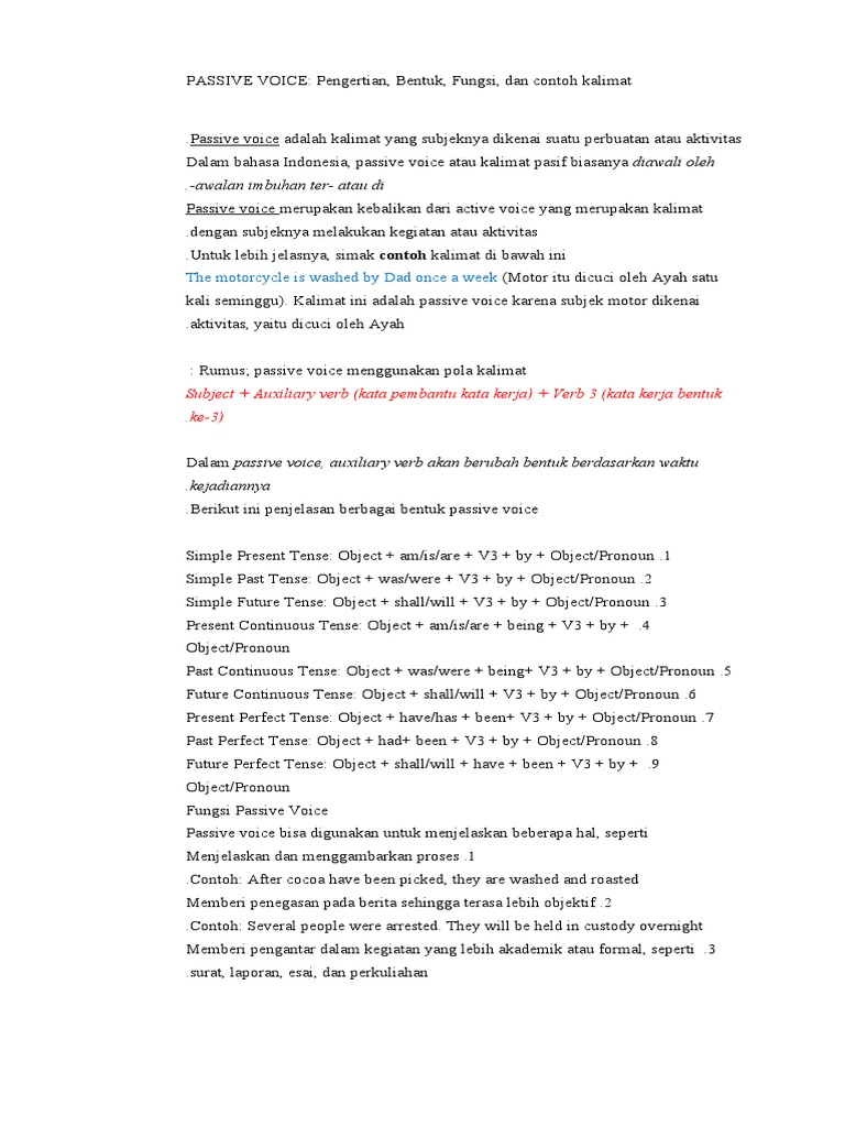 Passive Voice Grade XI | PDF