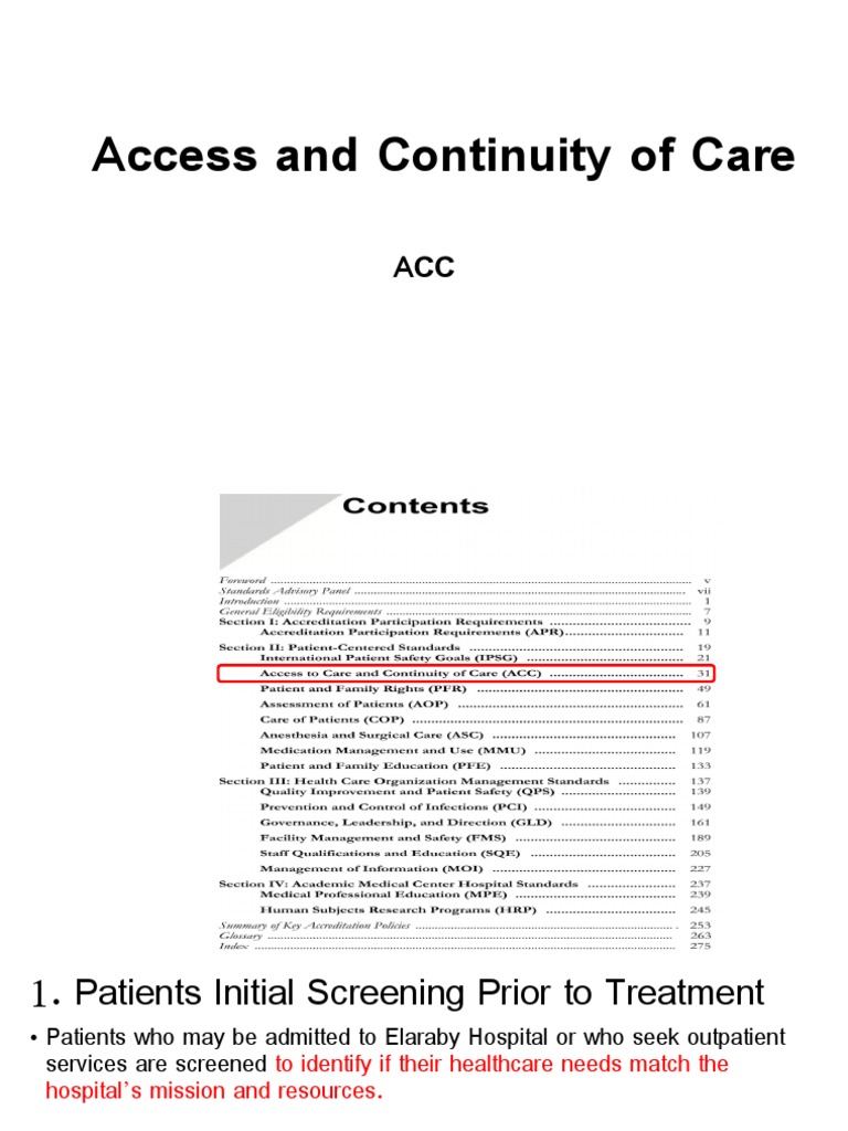 JCI Accreditation Presentation 4 | PDF
