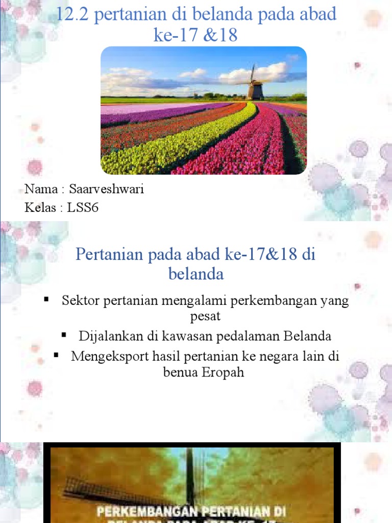 Pertanian Pada Abad Ke-17 Di Belanda - Saarvesh | PDF