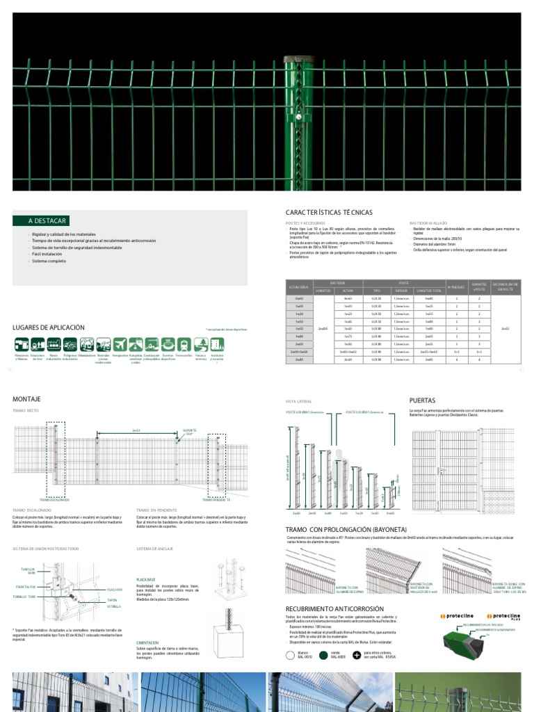 Aplicaciones y características de Acmafor | PDF
