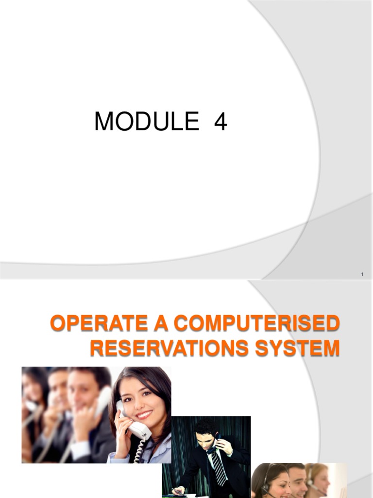 Module 4 Operate A Computerised Reservations | PDF | Travel Agency ...