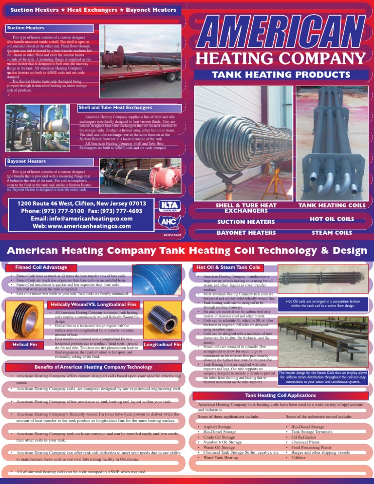 Tank Heating Coil | PDF | Heat Exchanger | Hvac