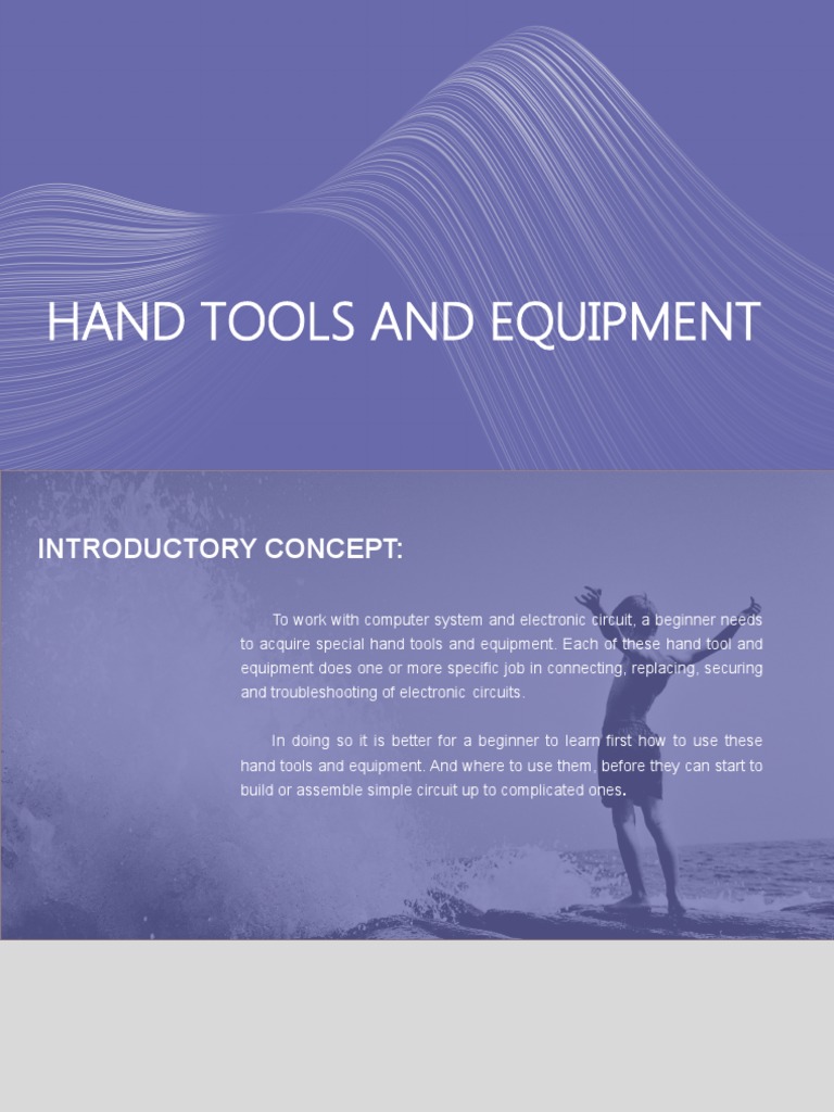 Essential Hand Tools for Electronics | PDF