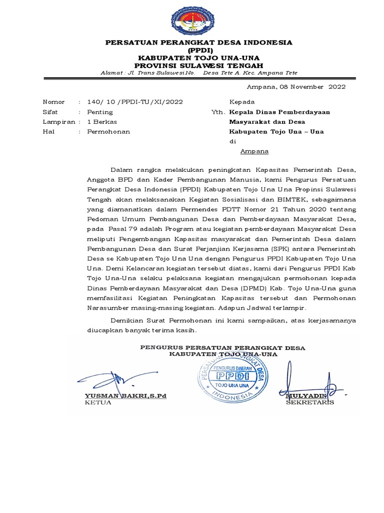 Permohonan Ke PMD | PDF