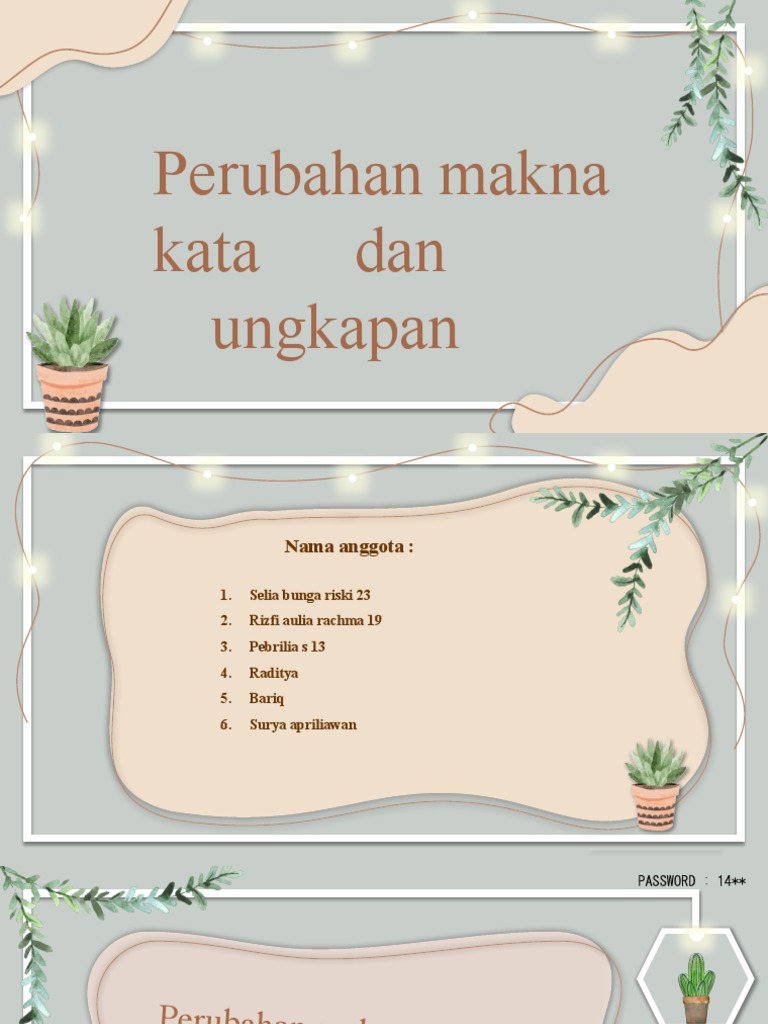 KELOMPOK 4 Diksi Perubahan Makna Kata Dan Ungkapan | PDF