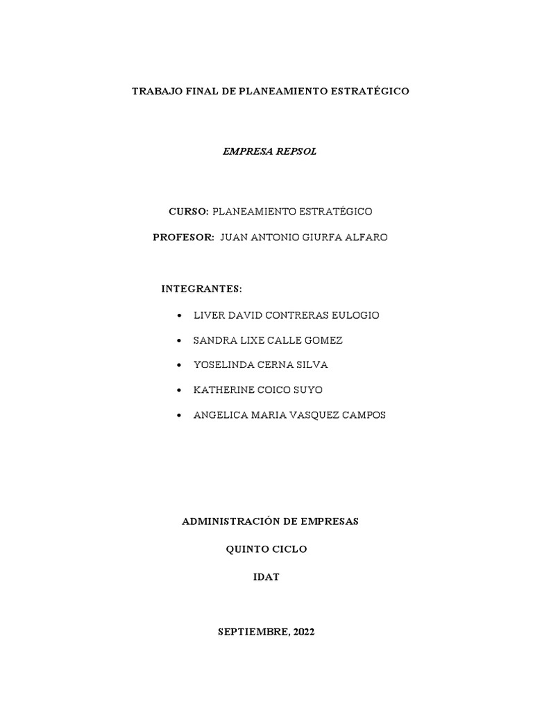 Empresa Repsol | PDF