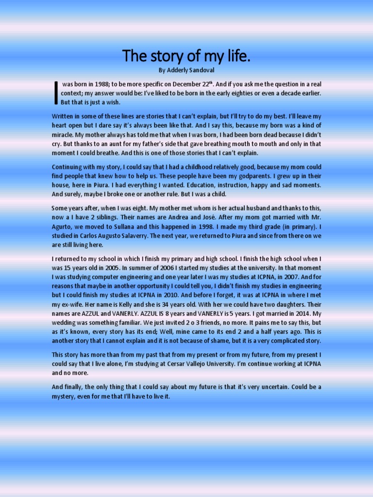 The Story of My Life | PDF