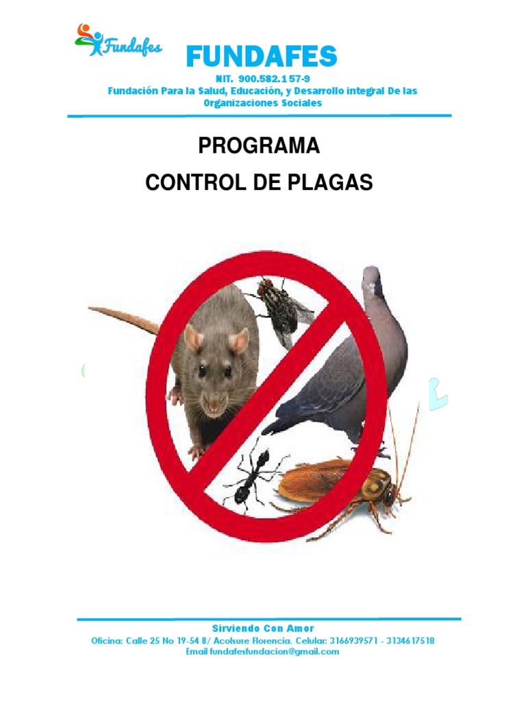 Programa de Control de Plagas | PDF | Pesticida | Alimentos