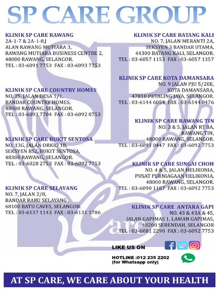 Branch Clinic SP Care Group | PDF