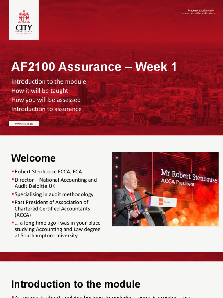 AF 2100 Lecture Week 1 | PDF | Financial Audit | Audit AF 2100 Lecture Week 1 | PDF | Financial Audit | Audit