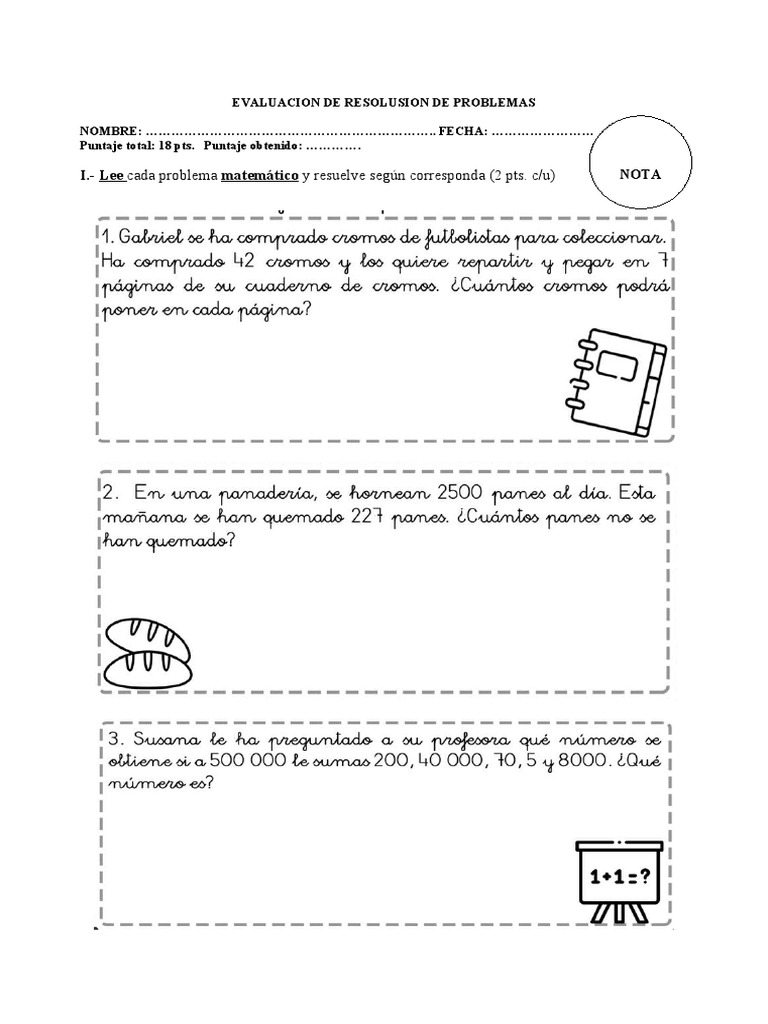 Resolucion Problemas 4° | PDF