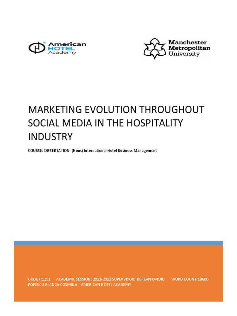 Dissertation Popescu Blanca Cosmina 2021-2022 | PDF | Social Media | Popular Culture & Media Studies