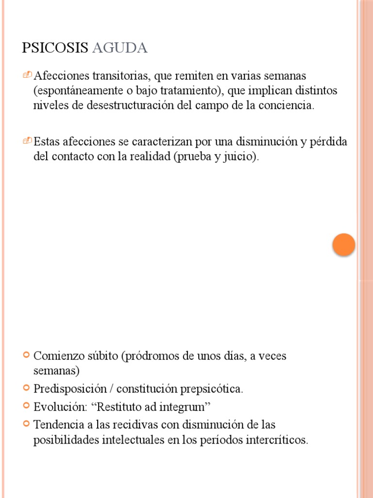 Psicosis Aguda Porras | PDF | Manía | Engaño