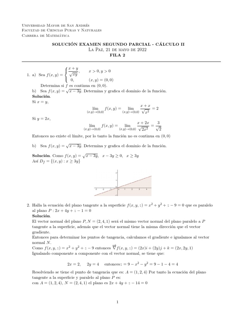 Solución Examen 2p - f2 | PDF | Degradado | Cálculo Solución Examen 2p - f2 | PDF | Degradado | Cálculo
