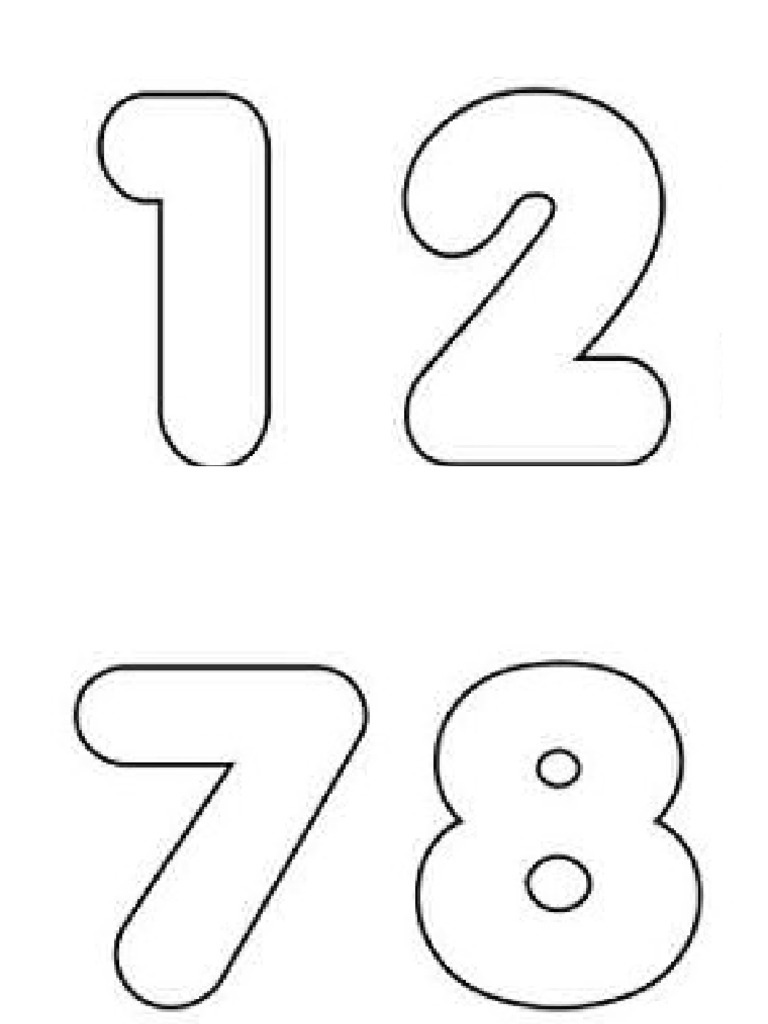 Moldes de Numeros | PDF