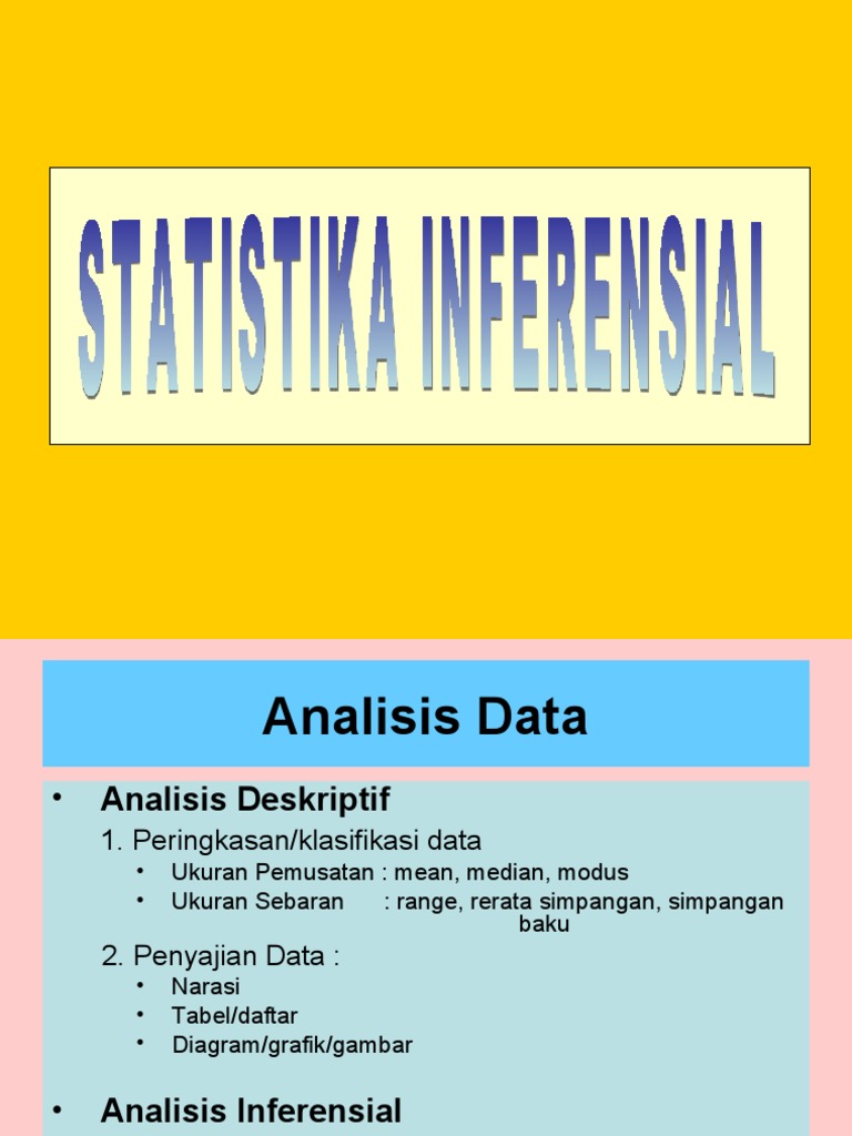 Statistika Inferensial | PDF