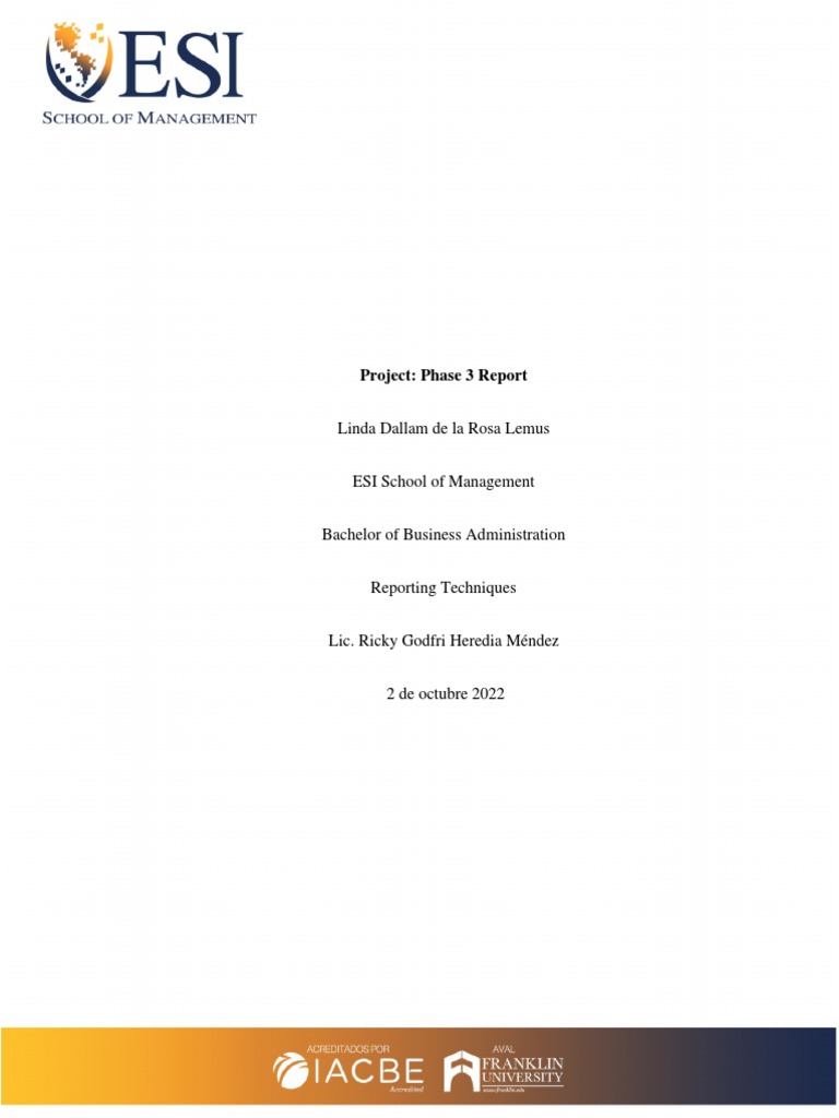 Project Phase 3 Report | PDF