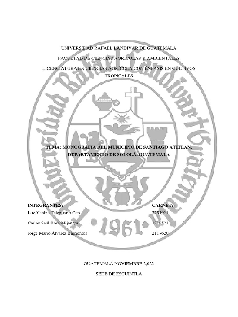 Universidad Rafael Landivar de Guatemala | PDF