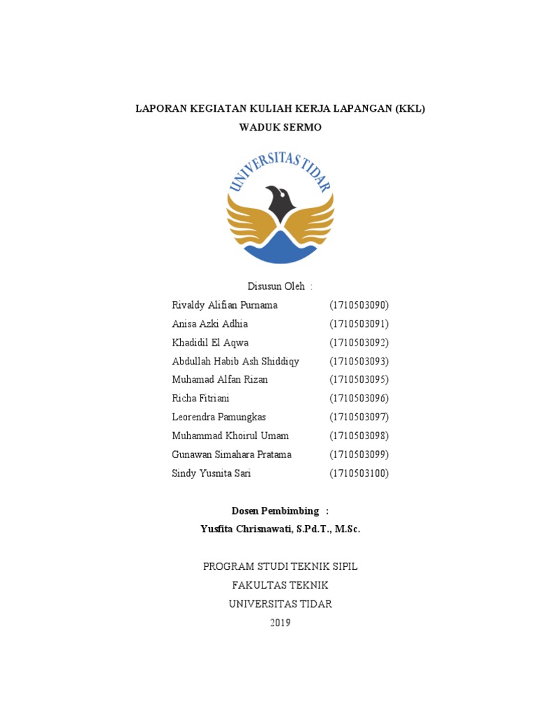 Laporan KKL Waduk Sermo | PDF
