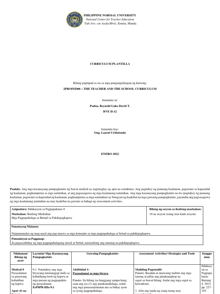 Padua - Bve Ii-12 - Plantilla | PDF