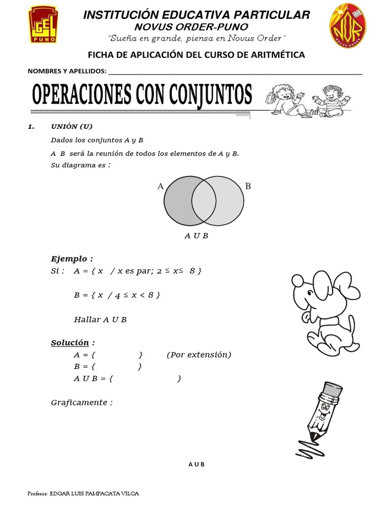 Aplicación de Conjuntos y Matemáticas | PDF | Métodos y materiales de ...