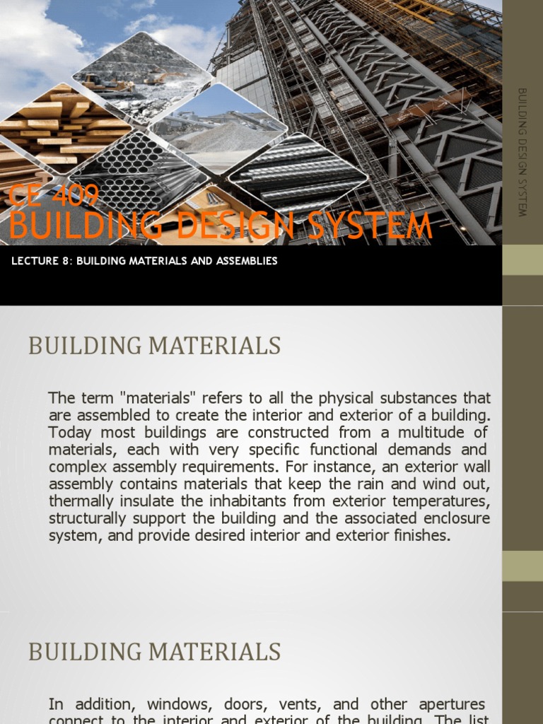 LECTURE 8 - Building Materials | PDF