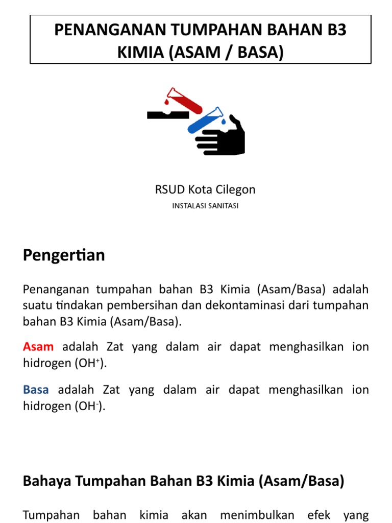 2022 - PENANGANAN TUMPAHAN BAHAN B3 KIMIA (ASAM Atau BASA) | PDF